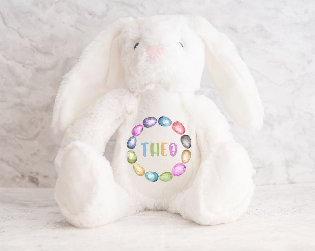 Personalised Easter Bunny Soft Toy, My First Easter Plush Bunny Toy ...